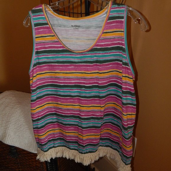 Ruff Hewn | Tops | Ladies Ruff Hewn Tank Top Blouse Shirt Size L | Poshmark